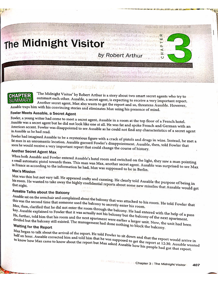 The Midnight Visitor | PDF