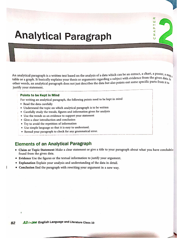 Analytical Paragraph | PDF