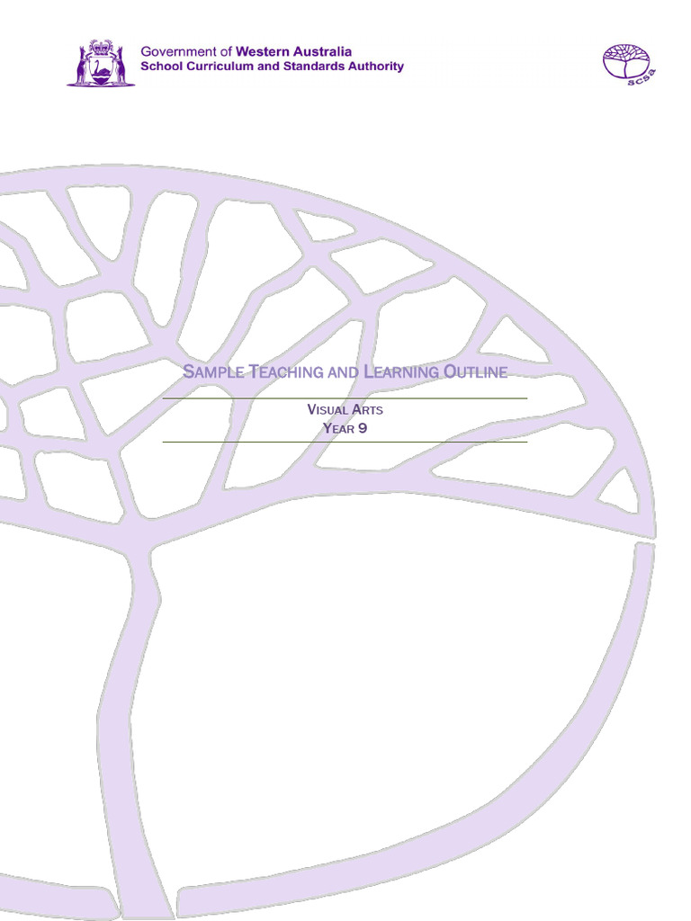 Visual Arts Year 9 Sample Teaching and Learning Outline | PDF | Drawing ...