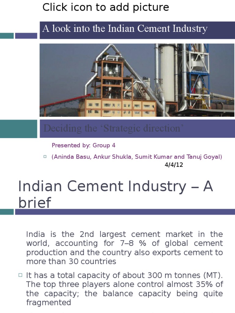 A Look Into The Indian Cement Industry Presentation | PDF | Cement ...