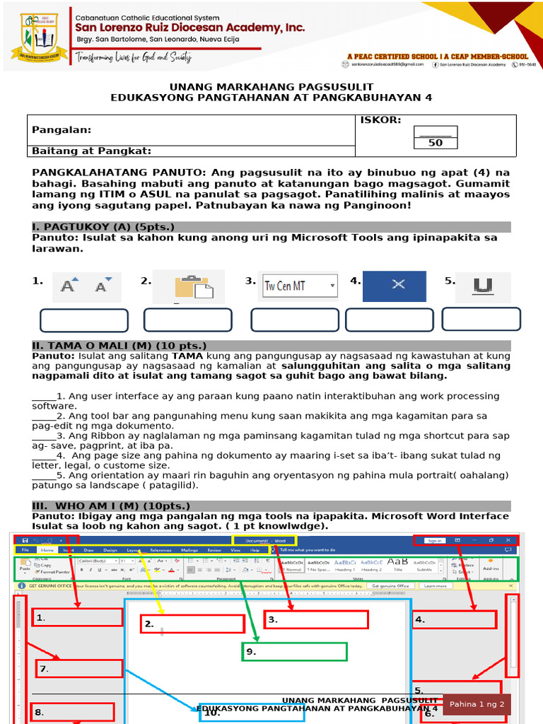 Q1 Final Exam Epp 4 | PDF