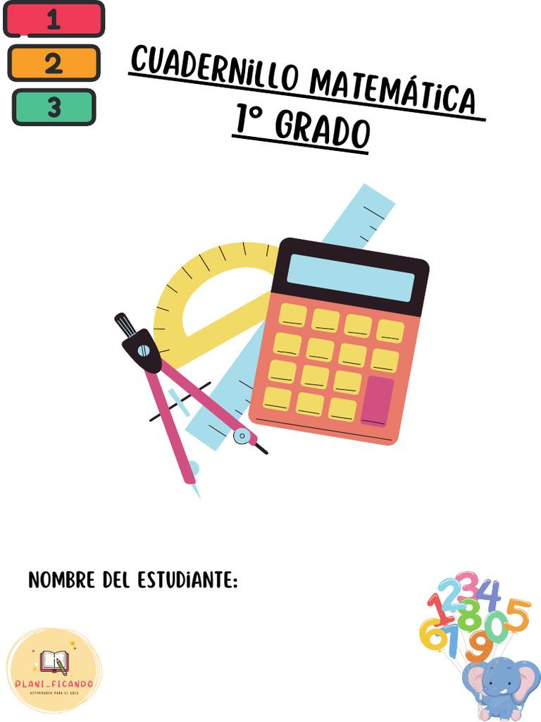 Cuadernillo Matemática 1° Grado | PDF