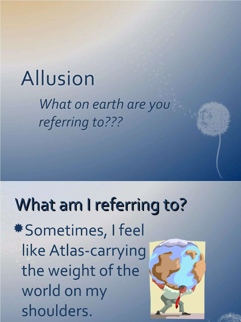 Allusion | PDF
