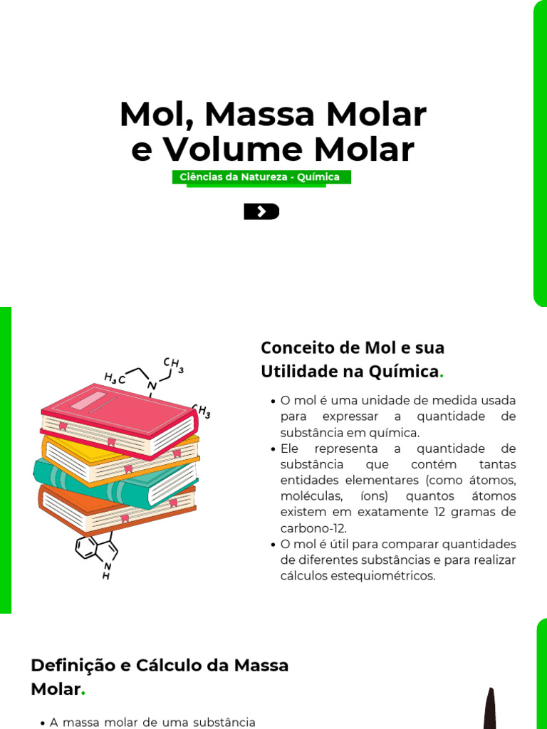 Mol, Massa Molar e Volume Molar | PDF