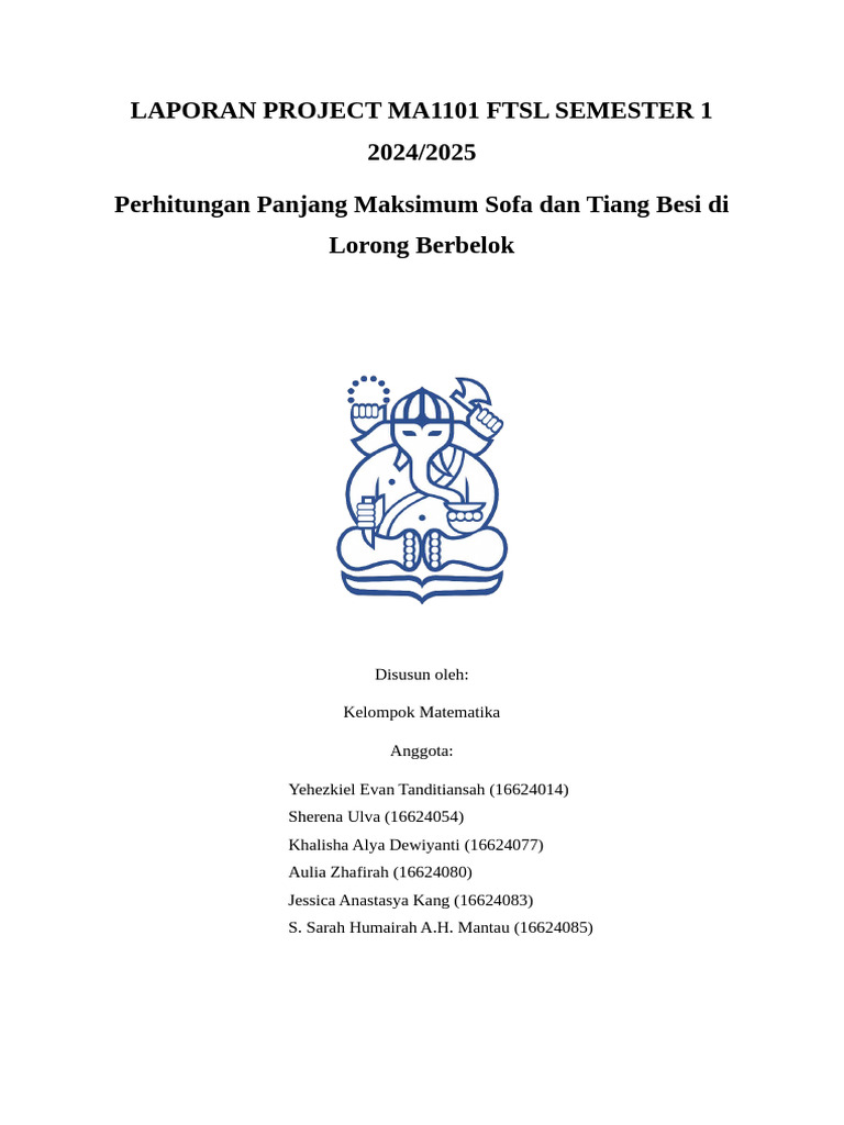 Panjang Maksimum Sofa di Lorong Siku-Siku | PDF