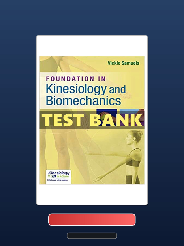 Full Chapter of Foundations in Kinesiology and Biomechanics 1 Ed ...