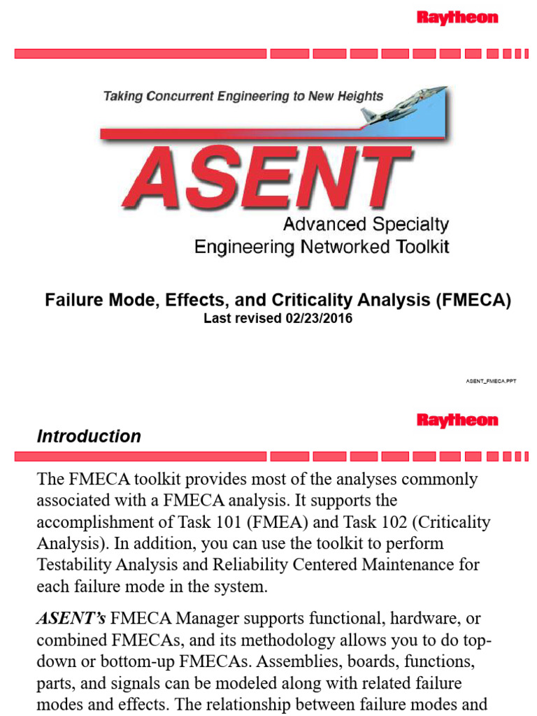 FMECA Presentation | PDF | Reliability Engineering | Systems Engineering
