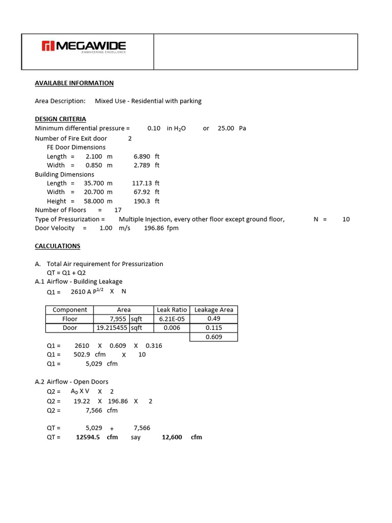 Stairwell Prezz Computation | PDF
