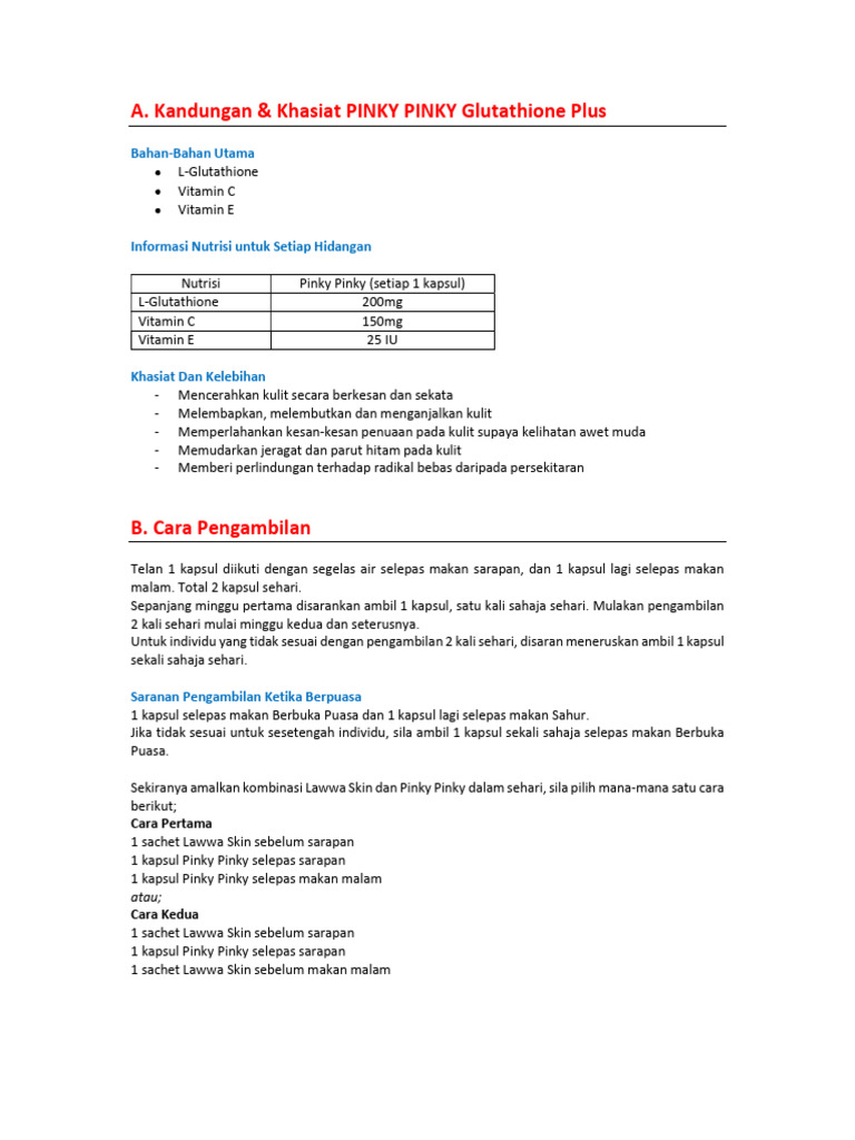 Product Info Pinky Pinky 2 2.6.2024 | PDF