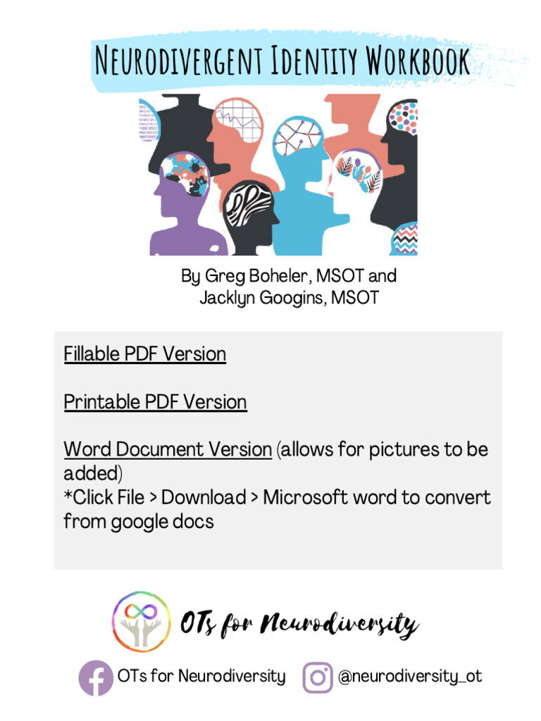 Neurodivergent Identity Workbook PDF | PDF