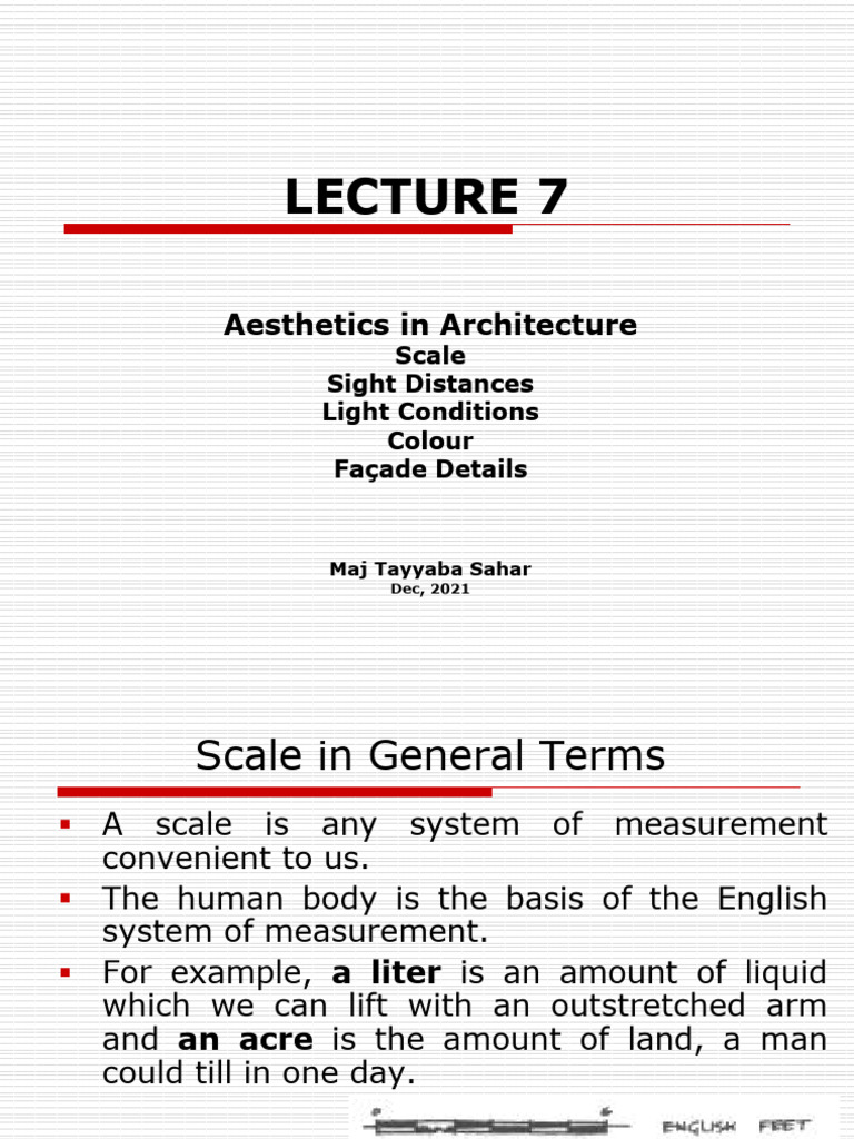 Lec 7 - Aestaethics in Architecture | PDF | Color | Basis (Linear Algebra)