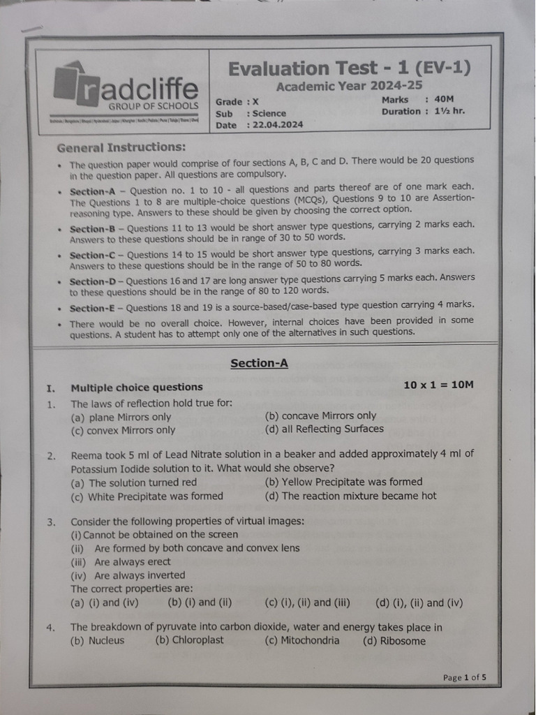 Radcliffe SCI Paper Pt1 | PDF
