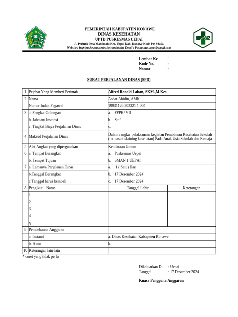 SPPD, TBK, SPT Uks | PDF