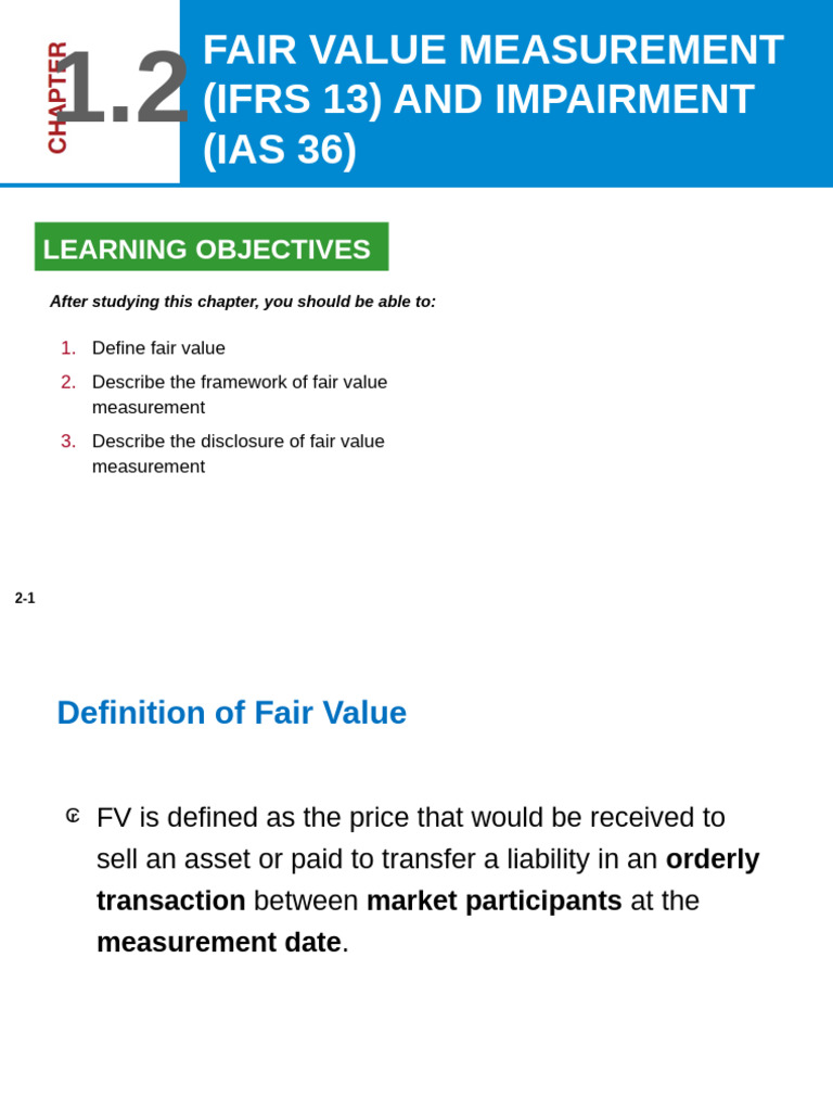 Fair Value Measurement and Impairment Guide | PDF | Fair Value ...