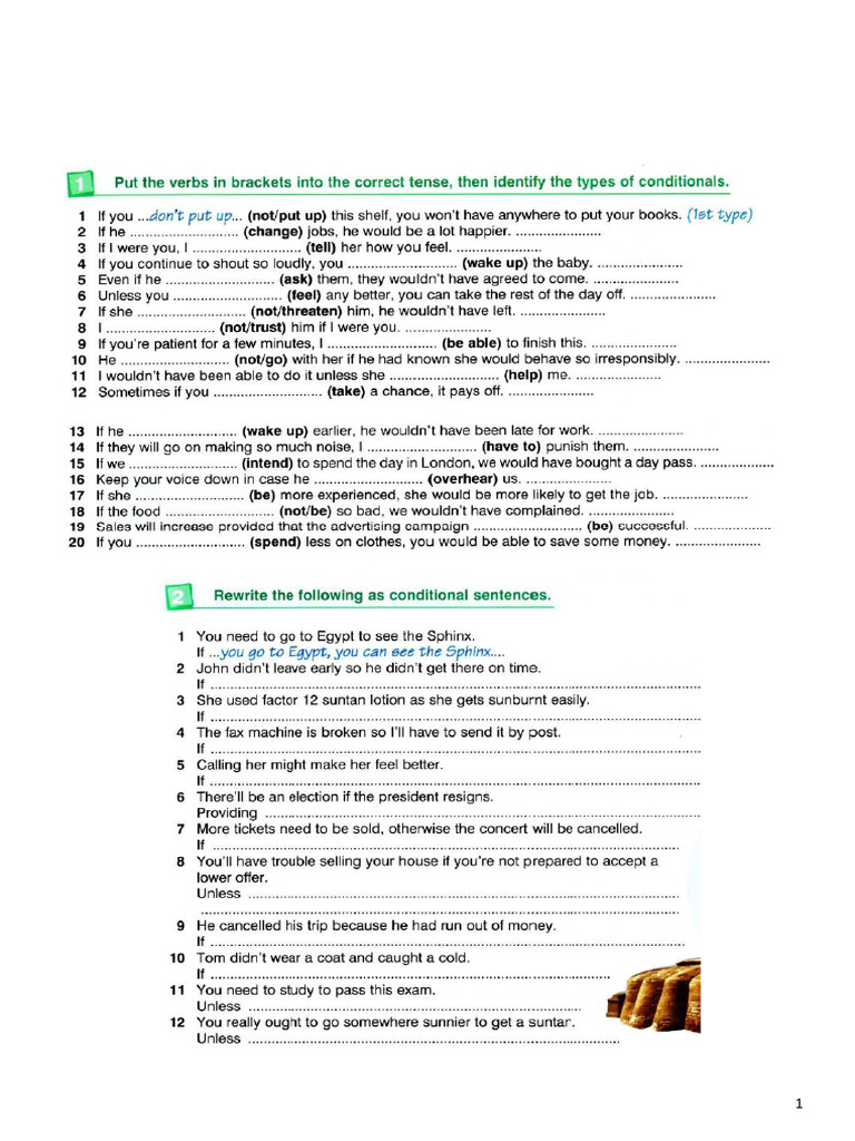 Conditional Clauses Class Sets | PDF