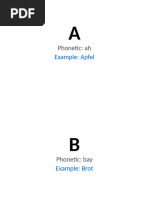 English Alphabet Pronunciation Guide | PDF