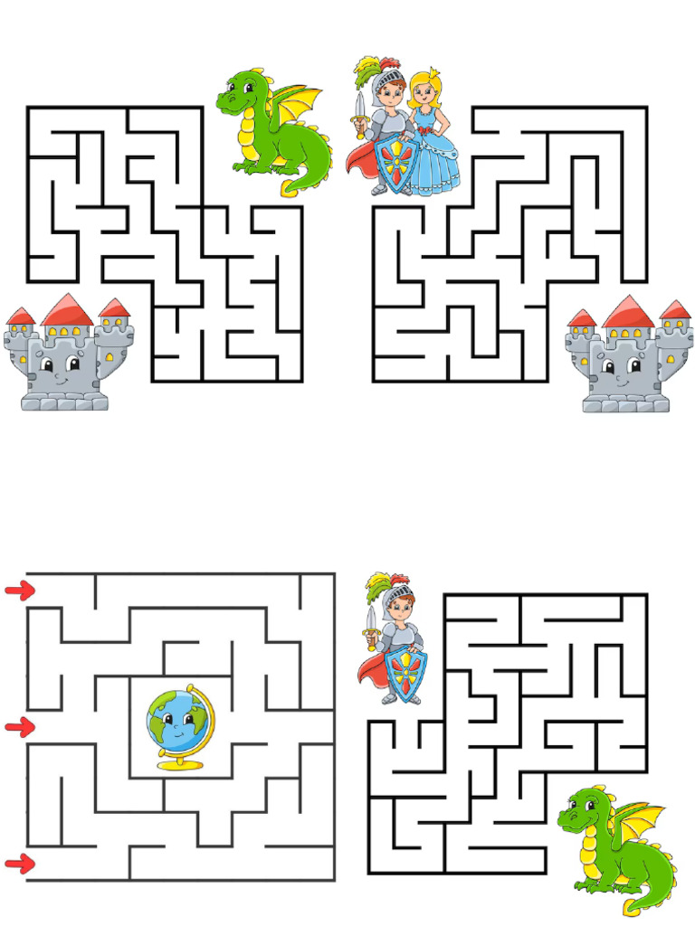 Labirintos Educação Infantil | PDF
