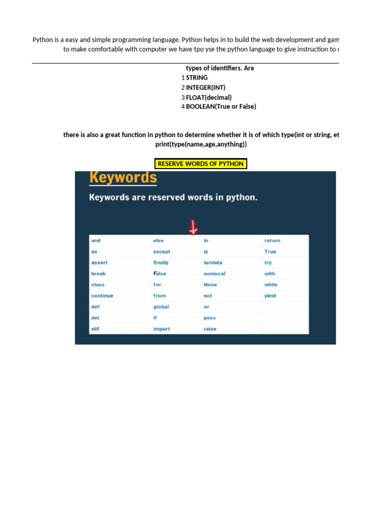 Python (Basics To Advanced) | PDF