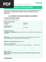 Student Work Experience Logbook | PDF | Internship | Job Hunting
