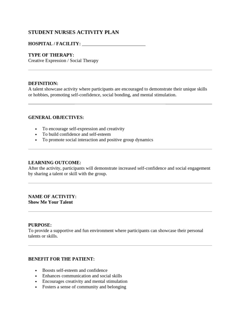 Physical Therapy (Show Me Your Talent) | PDF