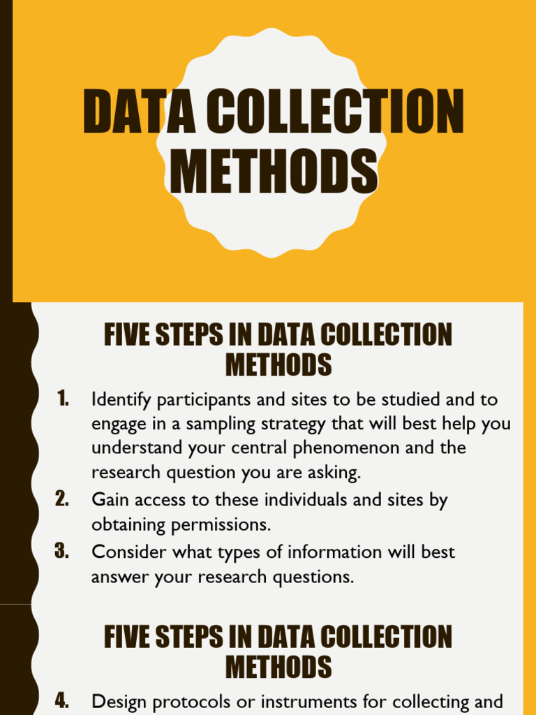 LESSON FIVE - Data Collection Methods | PDF | Qualitative Research ...