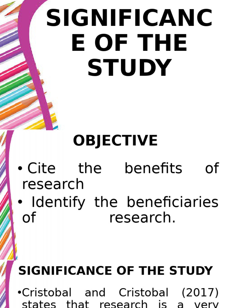 8 Significance of The Study | PDF