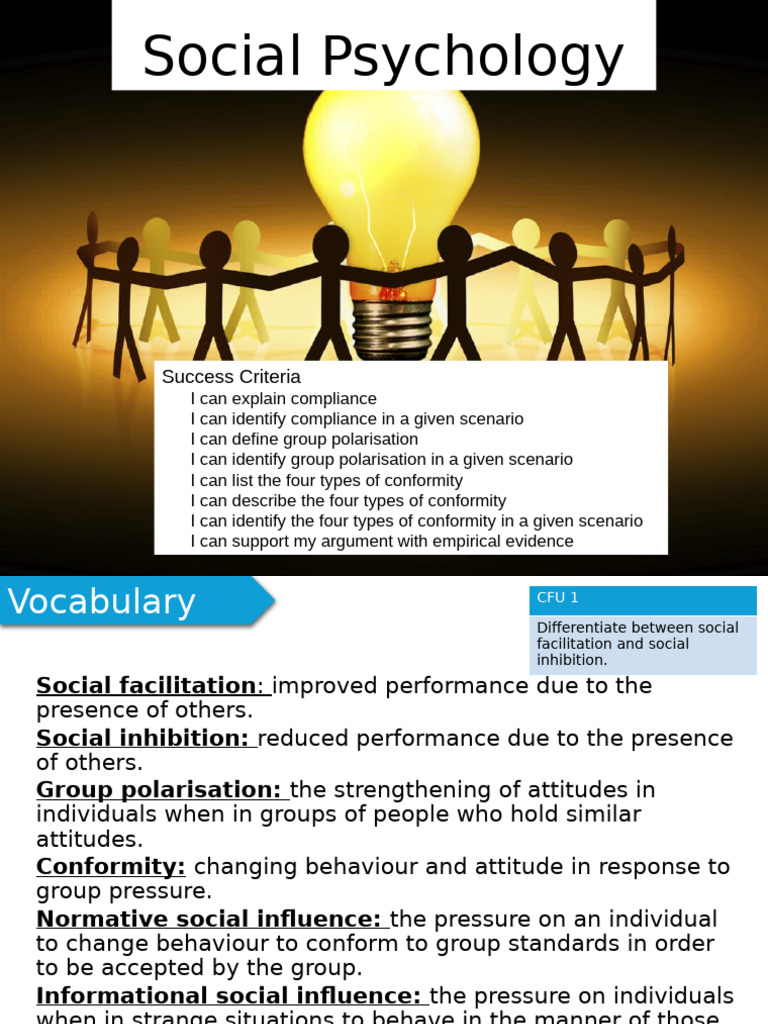 Social Psychology | PDF | Conformity | Social Psychology