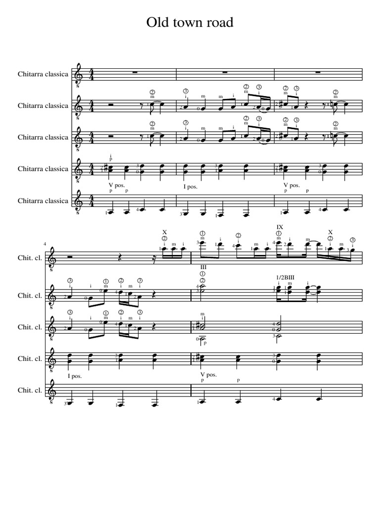 Old Town Road 3-Partitura e Parti | PDF