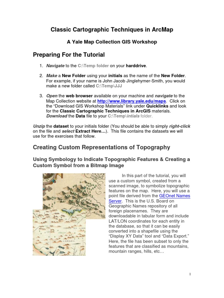 Classic Cartography Techniques in ArcGIS | PDF | Topography | Map
