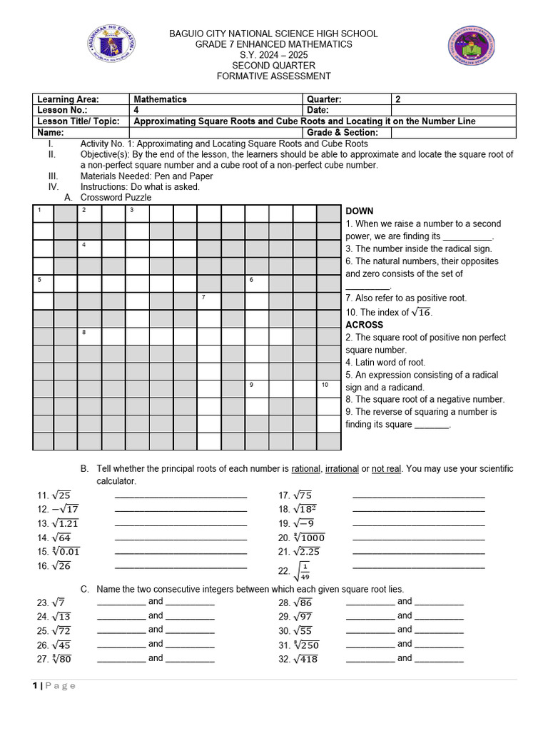 Square Roots and Irrational Numbers | PDF | Numbers | Mathematics