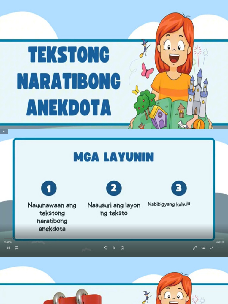Tekstibong Naratibo Anekdota Filipino 4 Powerpoint Presentation q1 Week 4 | PDF