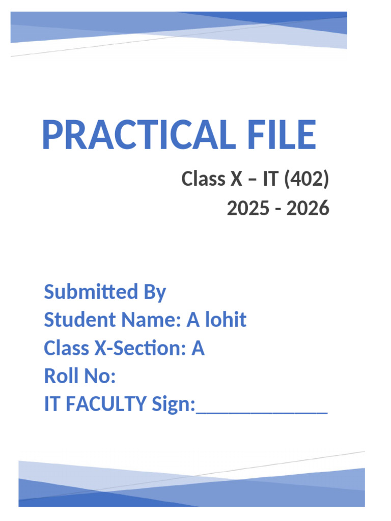 IT Practical File AY 2025-26 | PDF | Hyperlink | Computing