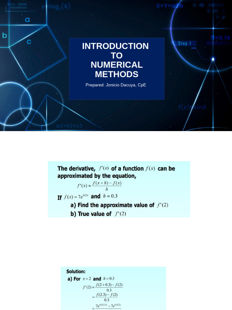 Lesson 1 Intro To Numerical | PDF | Numerical Analysis | Engineering