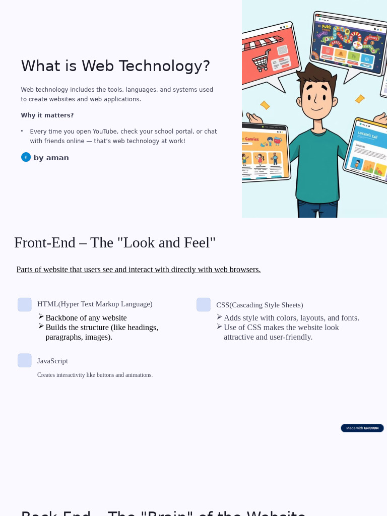 What Is Web Technology | PDF | World Wide Web | Internet & Web