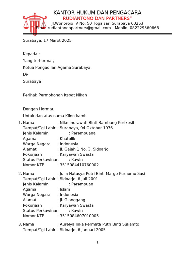 Permohonan Kop | PDF