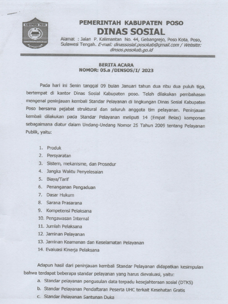 Berita Acara Review SP | PDF