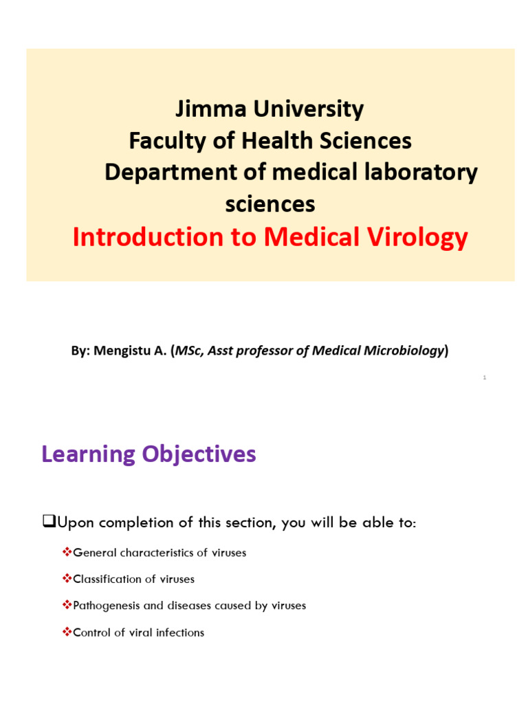 Introduction To Virology - Handout | PDF | Virus | Virology