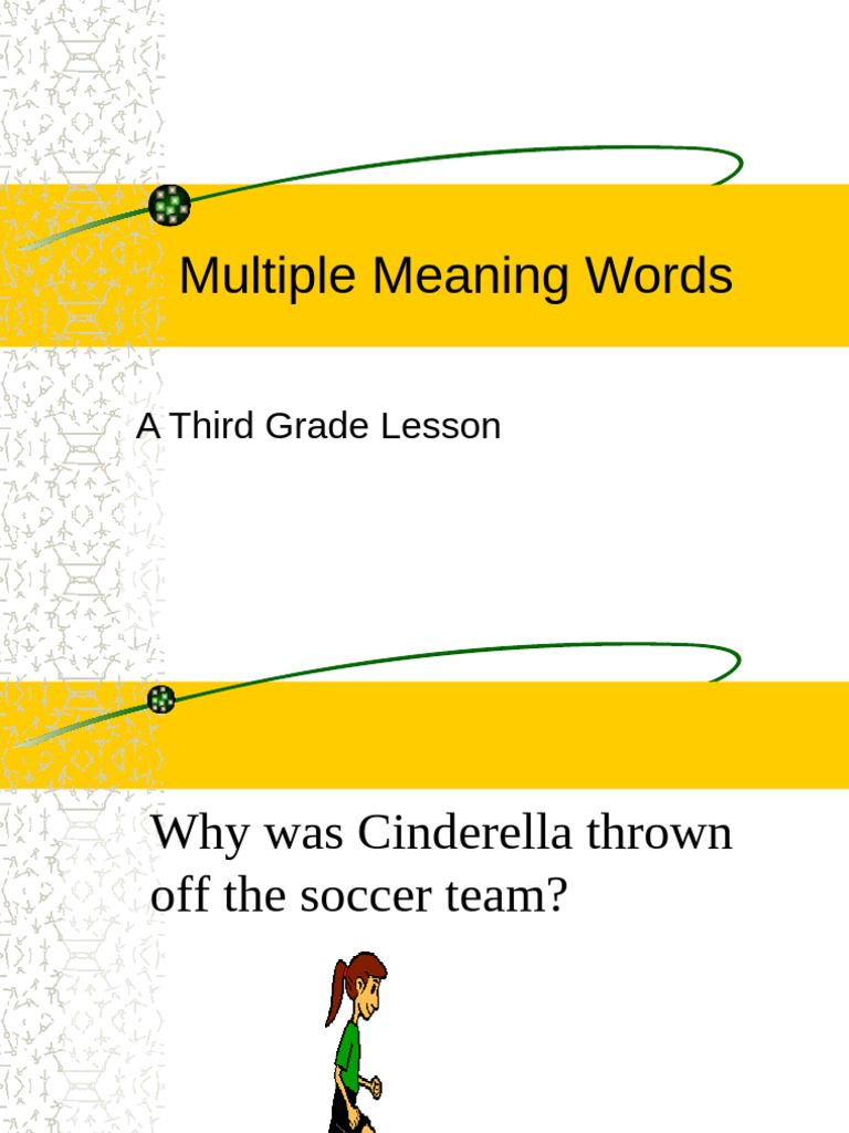 Multiple Meaning Words | PDF