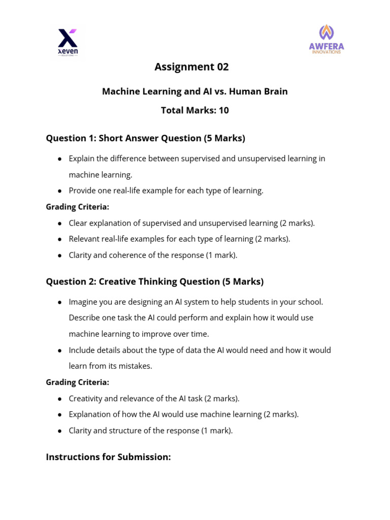 Machine Learning Assignment Overview | PDF
