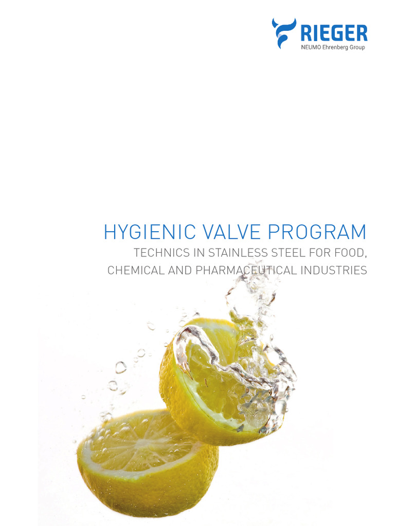 Rieger Hygienic Valve Program | PDF | Valve | Tools