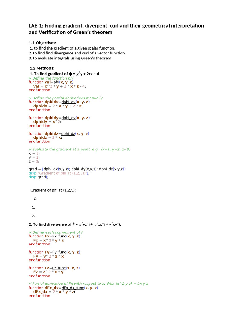 Lab 1 | PDF | Functions And Mappings | Mathematical Concepts