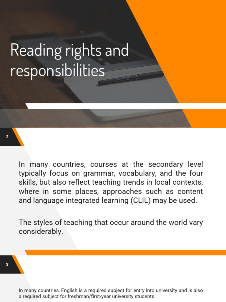 Reading Rights and Responsibilities Explained | PDF | Reading ...