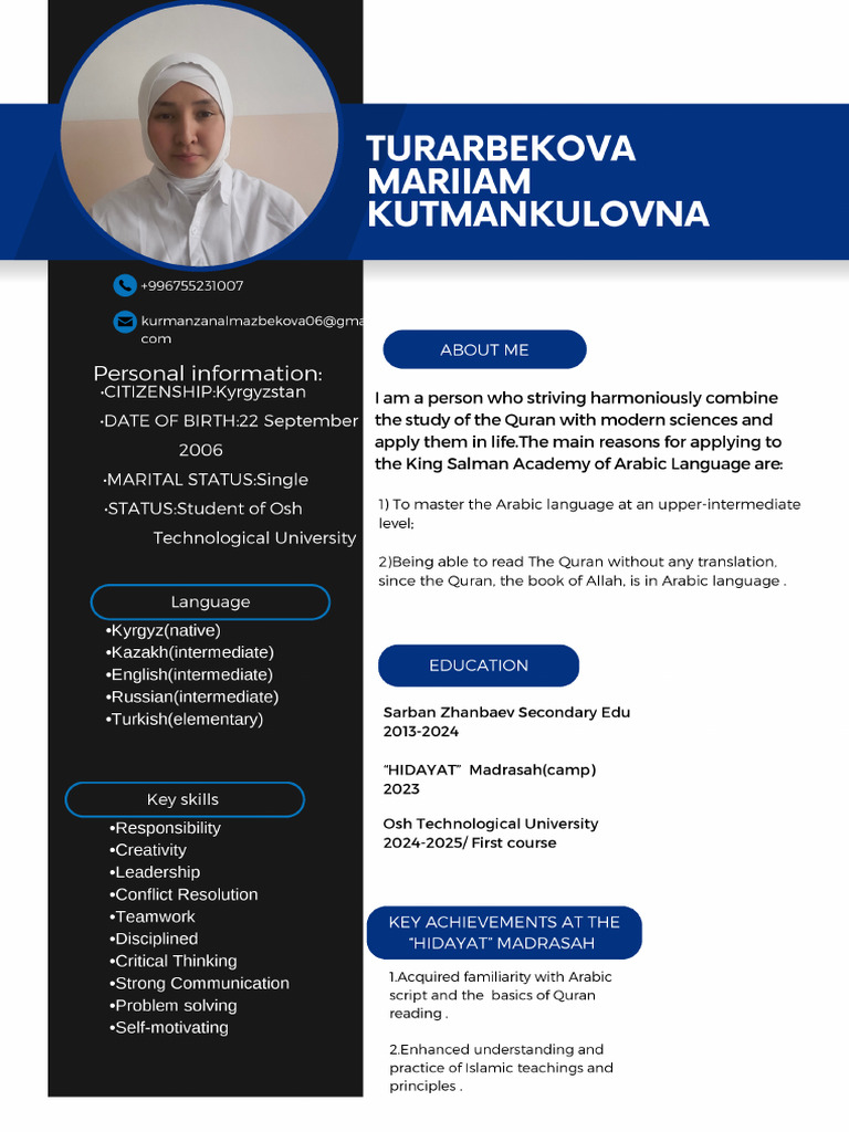 Black Modern Professional Resume PDF | PDF