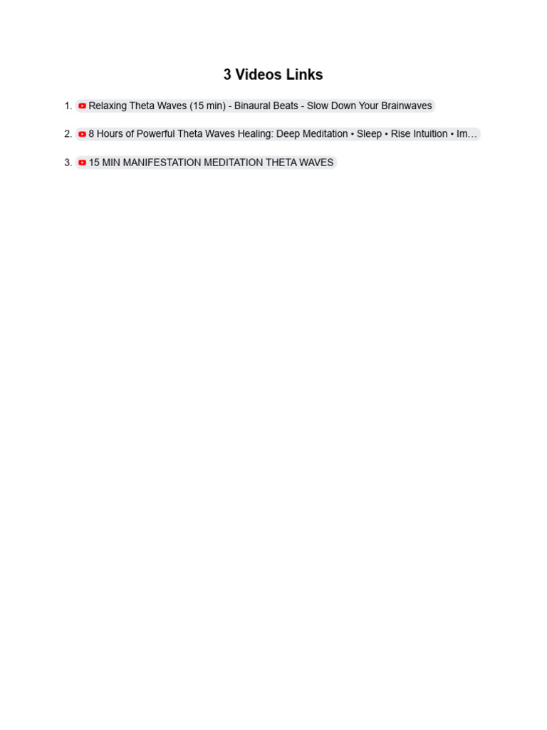 3 Videos Links | PDF