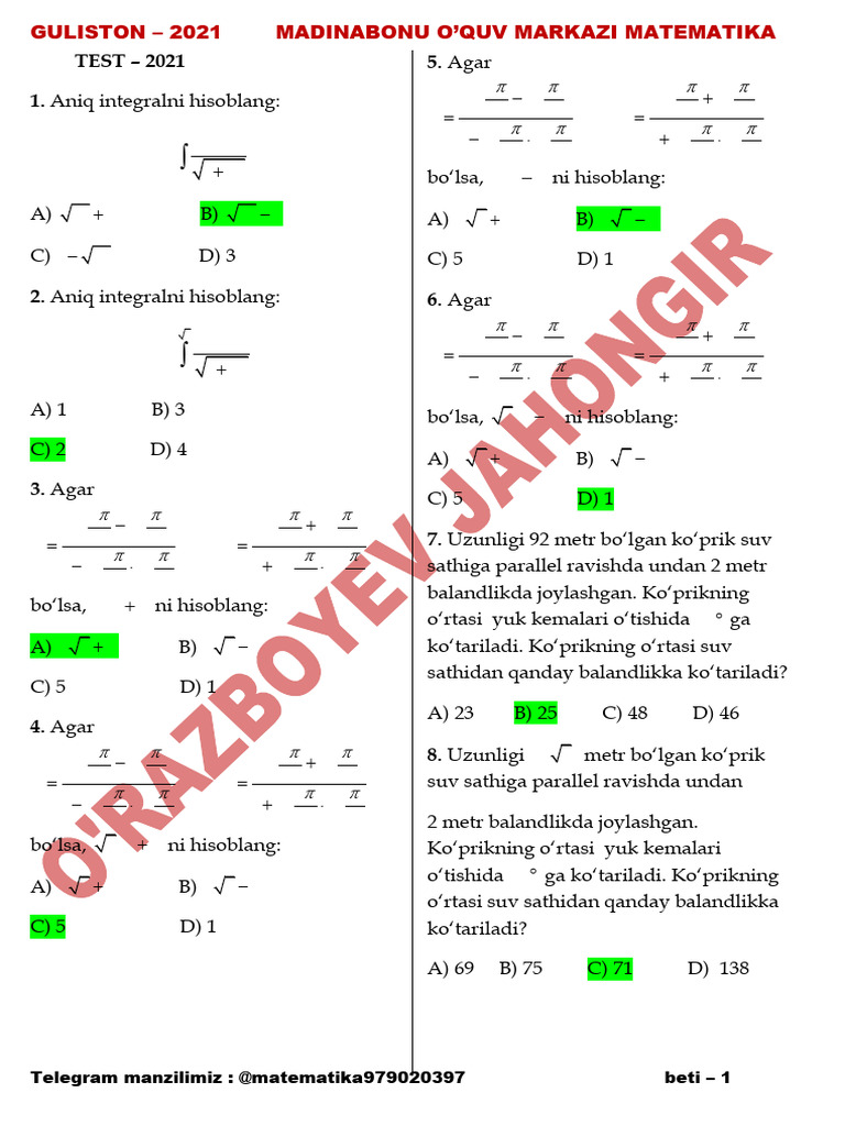 Math 2021 5 | PDF | Chess Theory | Chess Openings