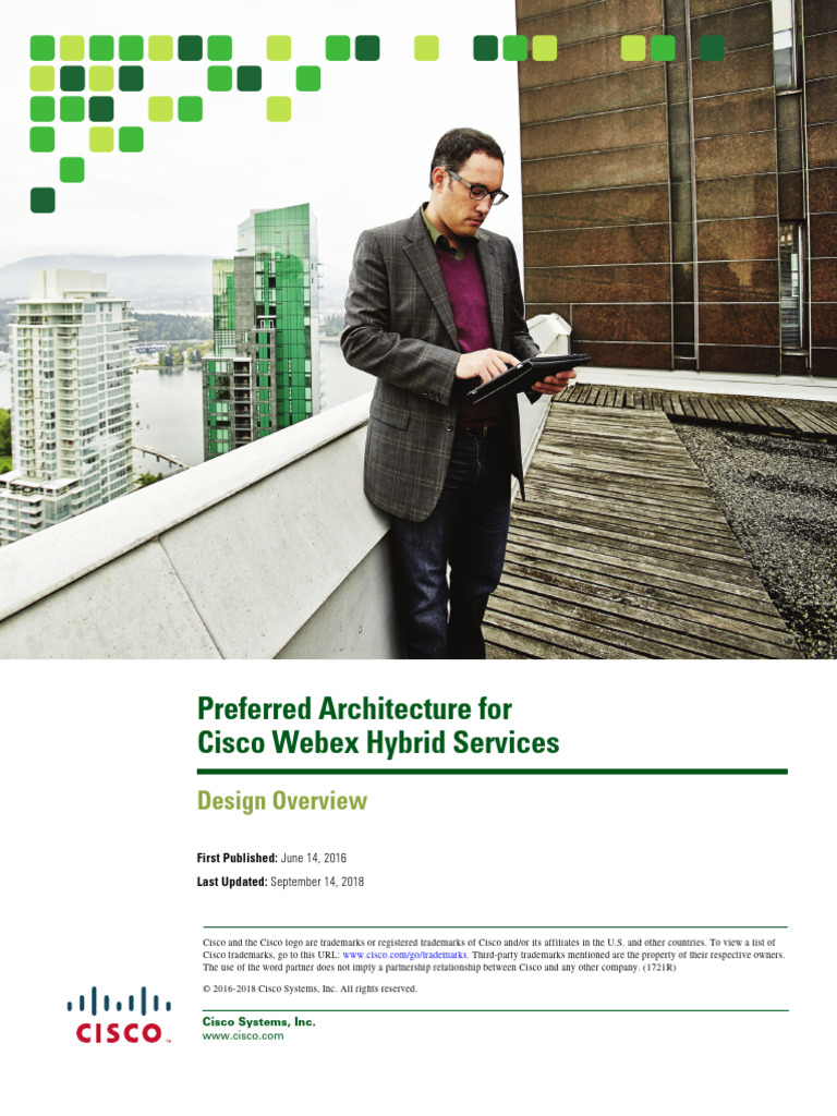 Preferred Architecture For Cisco Webex Hybrid Services, Design Overview ...