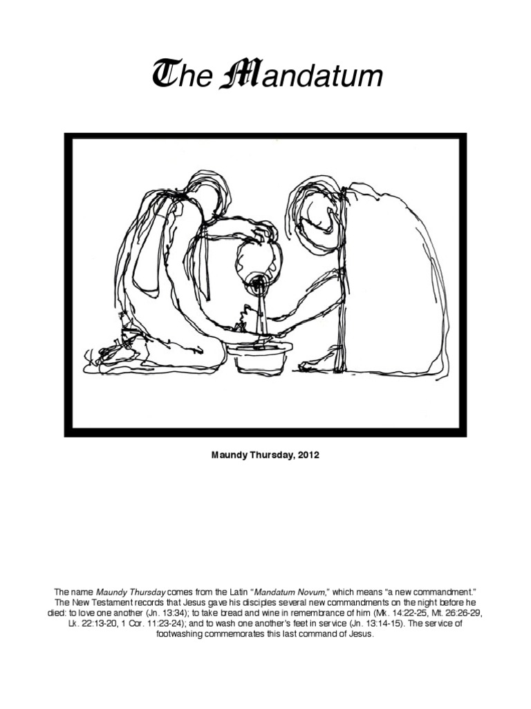 The Mandatum | God The Father | Jesus