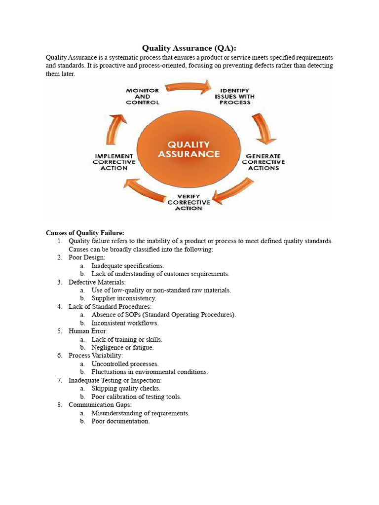 QA Notes: Key Concepts and Practices | PDF | Quality Assurance ...