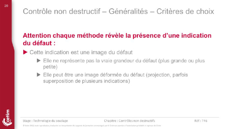 Choix Methodes CND 20 | PDF