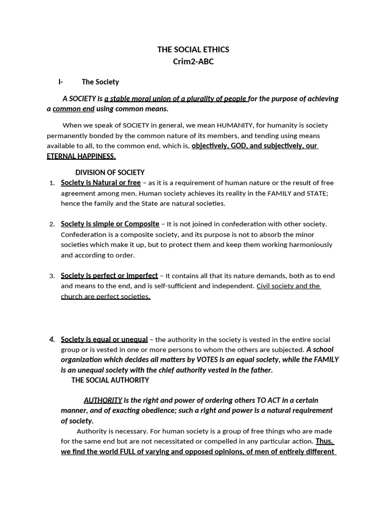 The Social Ethics Crim2 ABC | PDF | Marriage | Polygamy